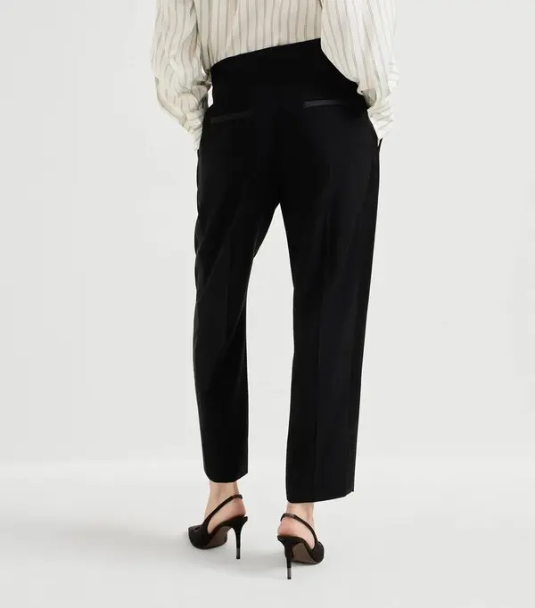 Brunello Cucinelli Pleated Tuxedo Trousers