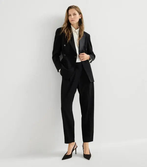 Brunello Cucinelli Pleated Tuxedo Trousers