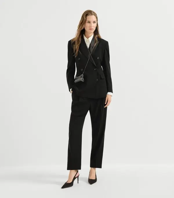 Brunello Cucinelli Pleated Tuxedo Trousers