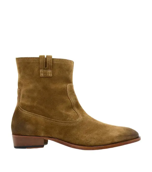 ALLSAINTS Suede Jura Ankle Boots - Brown