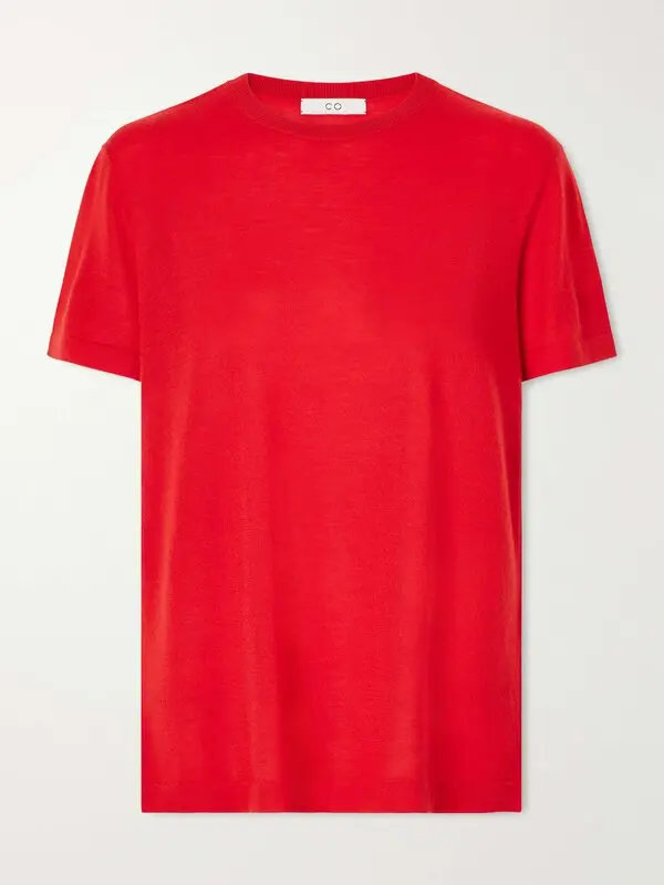 Co Knitted Cashmere T-shirt