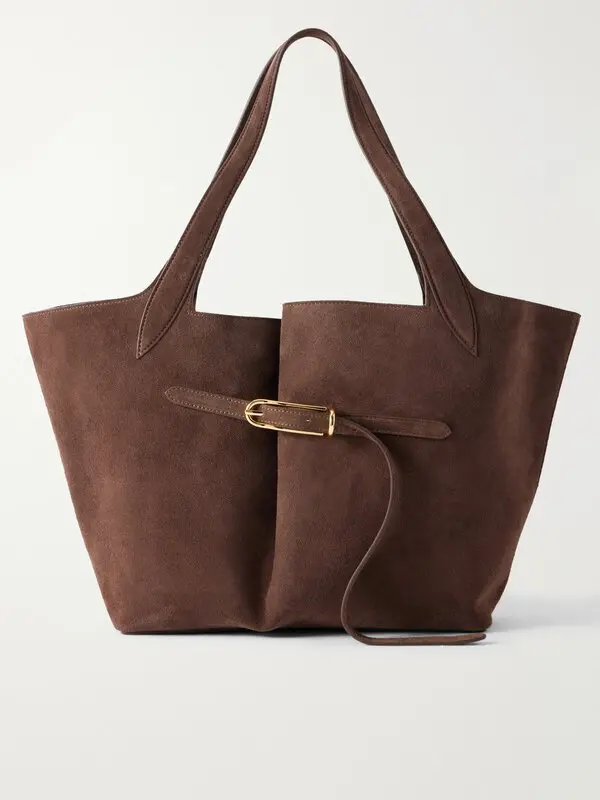 LIFFNER Belted Suede Tote
