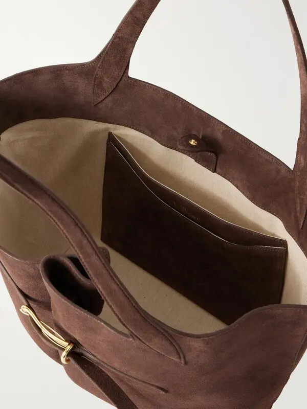 LIFFNER Belted Suede Tote
