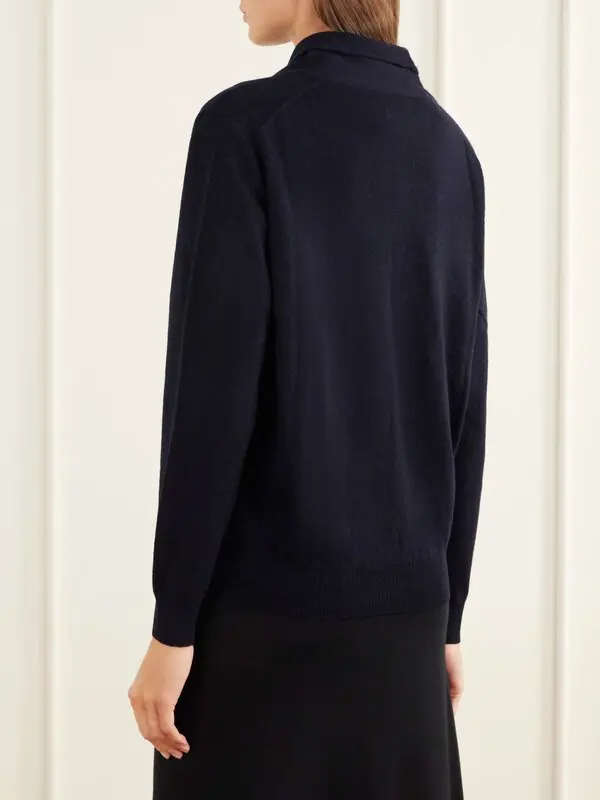 ALLUDE Tie-detailed Wool And Cashmere Sweater