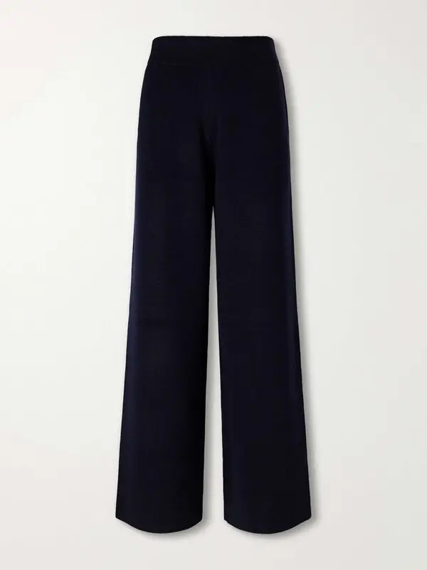 ALLUDE Wool And Cashmere-blend Wide-leg Pants