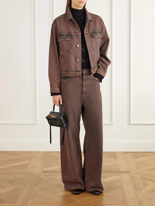 SANDERLAK Mid-rise Wide-leg Jeans