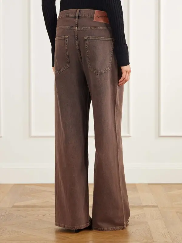 SANDERLAK Mid-rise Wide-leg Jeans