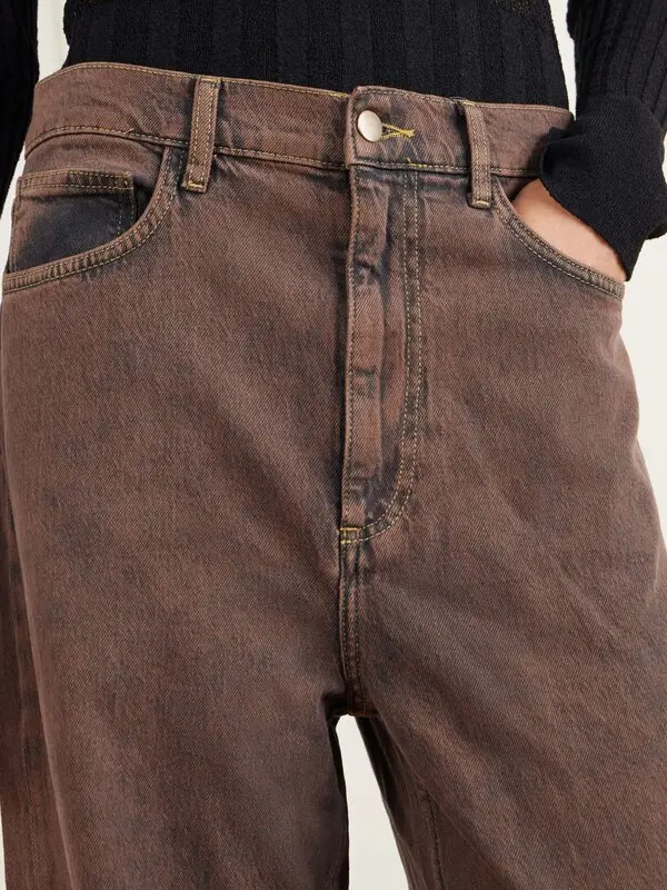 SANDERLAK Mid-rise Wide-leg Jeans