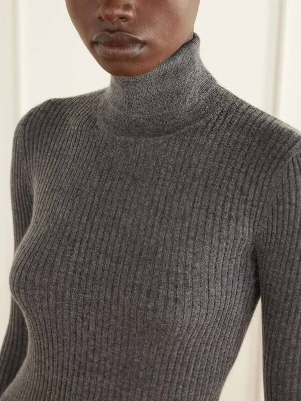 Gabriela Hearst Peppe Ribbed Cashmere-blend Sweater