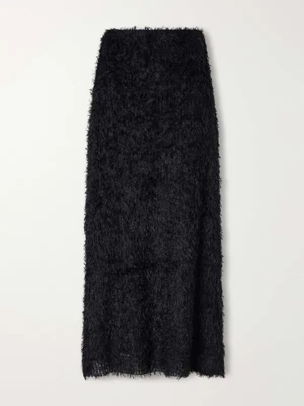 ABADIA Plush Midi Skirt