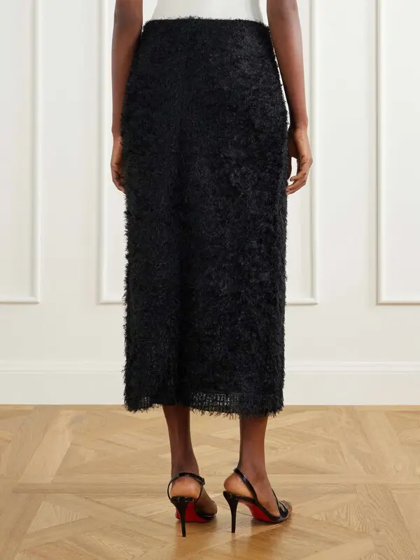 ABADIA Plush Midi Skirt