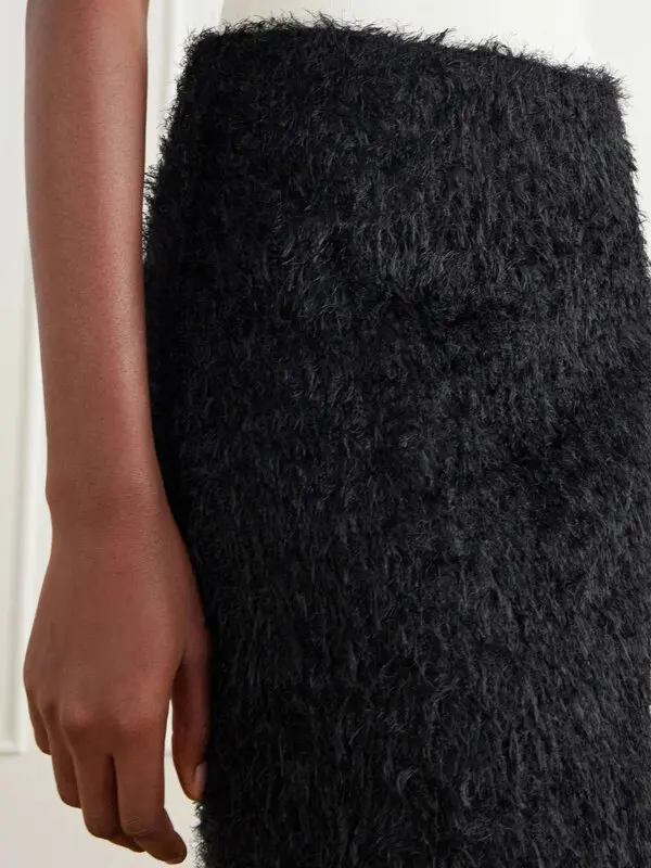 ABADIA Plush Midi Skirt