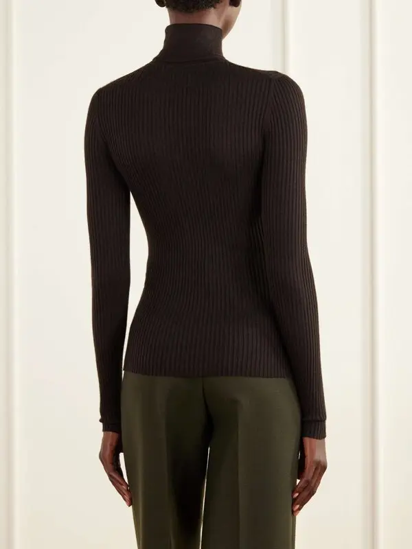 Gabriela Hearst Peppe Ribbed Cashmere-blend Sweater