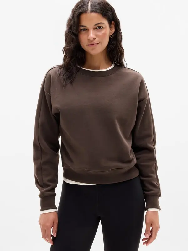 Athleta Forever Fleece Classic Crew Sweatshirt