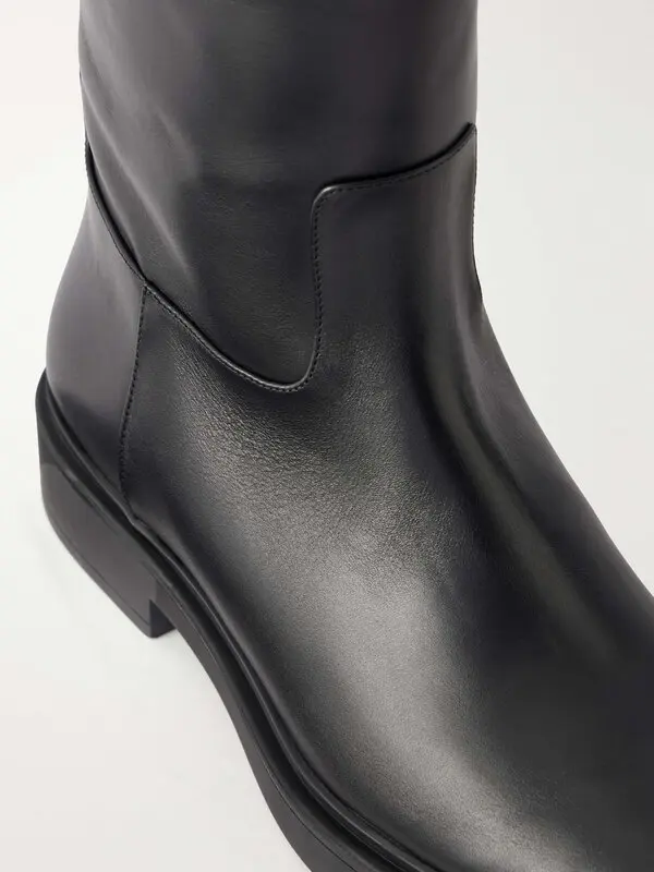 AQUAZZURA Ride 30 Leather Knee Boots