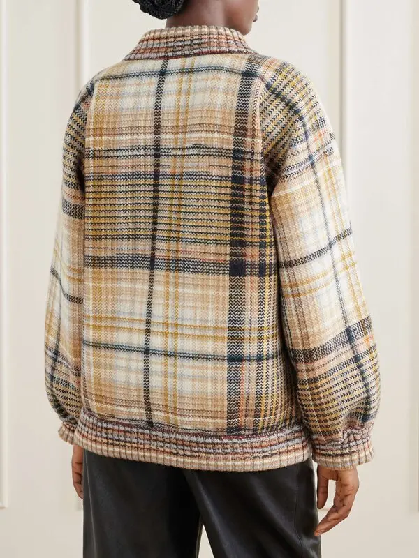 Missoni Checked Wool Padded Bomber Jacket