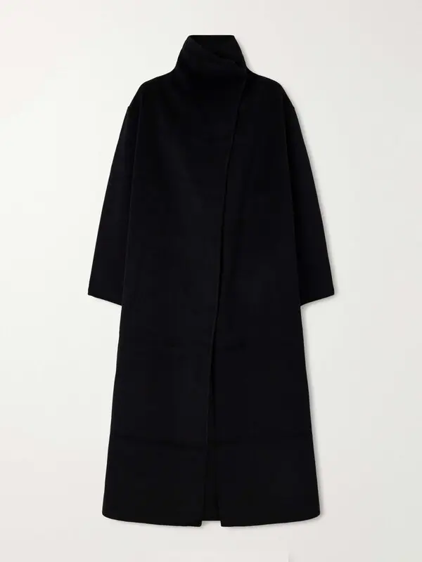 ALMADA Kaity Brushed Wool And Cashmere-blend Coat
