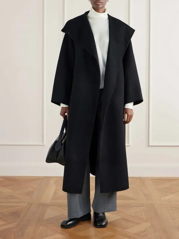ALMADA Kaity Brushed Wool And Cashmere-blend Coat