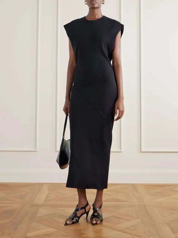Co Shift Stretch-satin Maxi Dress