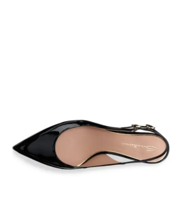 Santoni Low-heel Slingback Pumps - Black