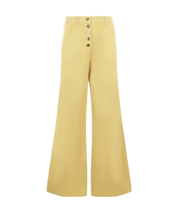 Etro Pegaso Embroidered Flared Trousers