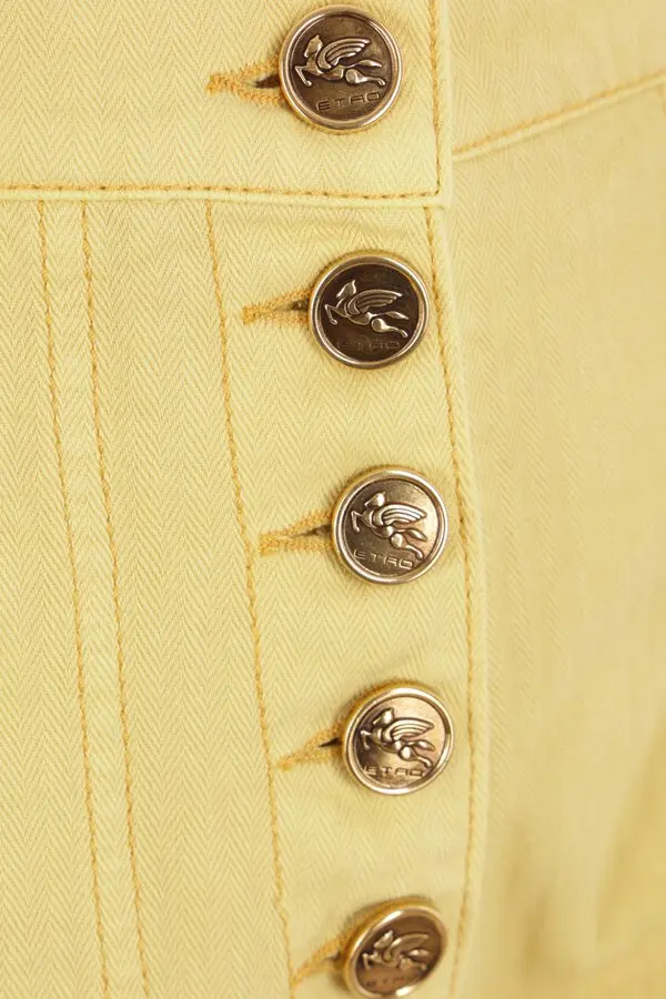 Etro Pegaso Embroidered Flared Trousers