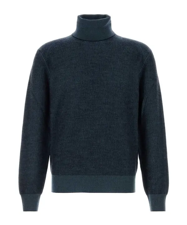 Brioni Long-sleeve High-neck Sweater