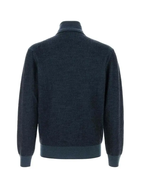 Brioni Long-sleeve High-neck Sweater