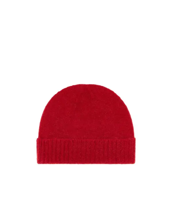 VIVIENNE WESTWOOD Fluffy Logo Beanie Hat