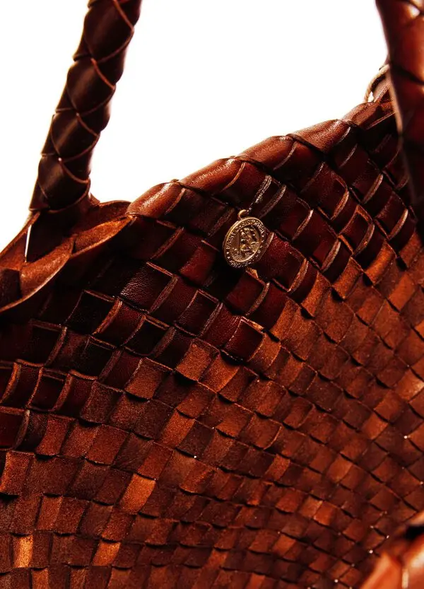 Dragon Diffusion Solid-color Handbag - Brown