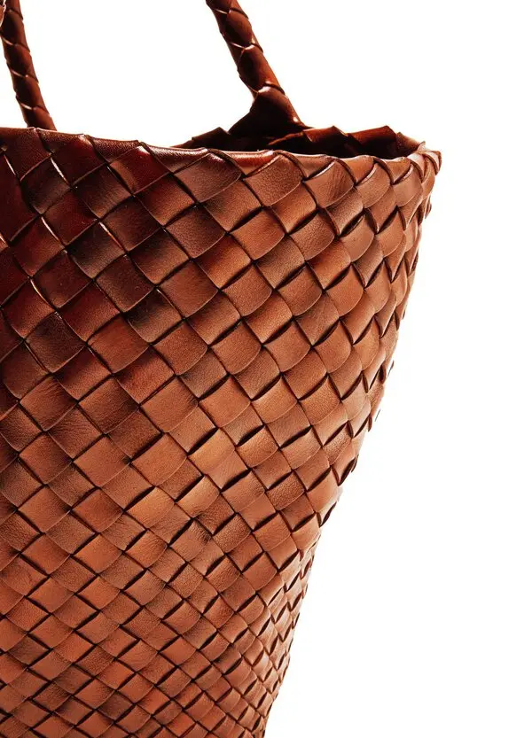 Dragon Diffusion Solid-color Handbag - Brown
