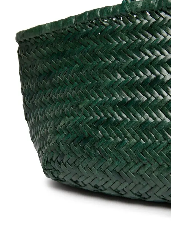 Dragon Diffusion Rattan Basket Handbag - Green