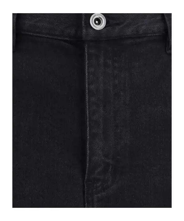 SELF-PORTRAIT Logo Patch Barrel-leg Jeans
