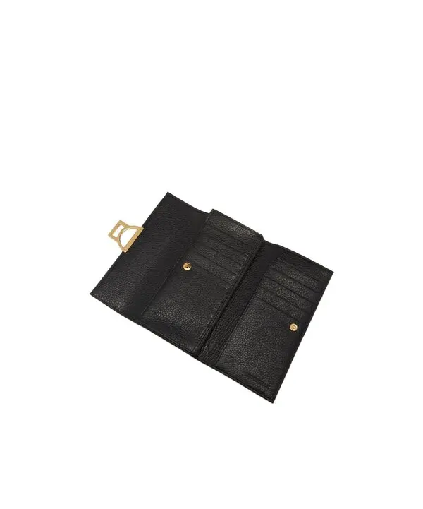 COCCINELLE Logo Engraved Foldover Top Wallet