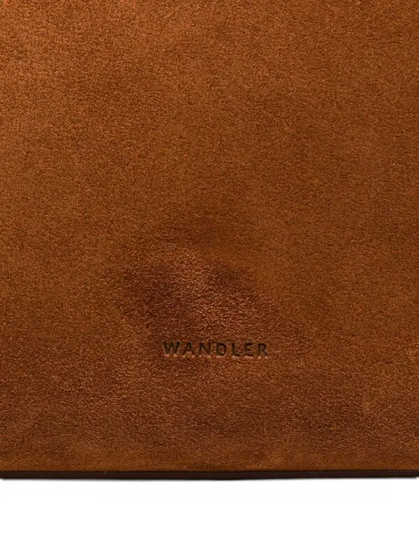 WANDLER Logo Debossed Small Tote Bag - Brown