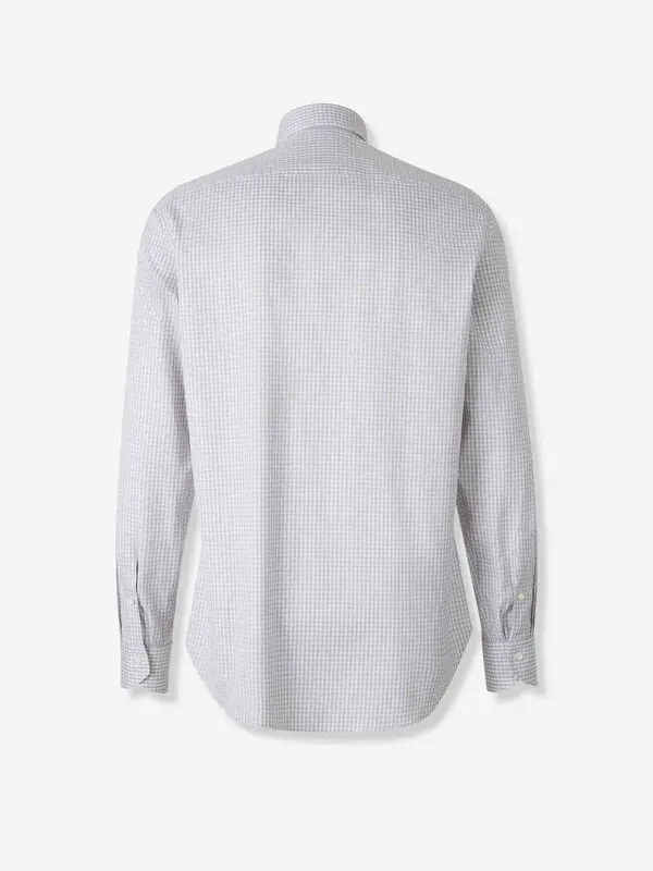 Canali Check Motif Dress Shirt - No