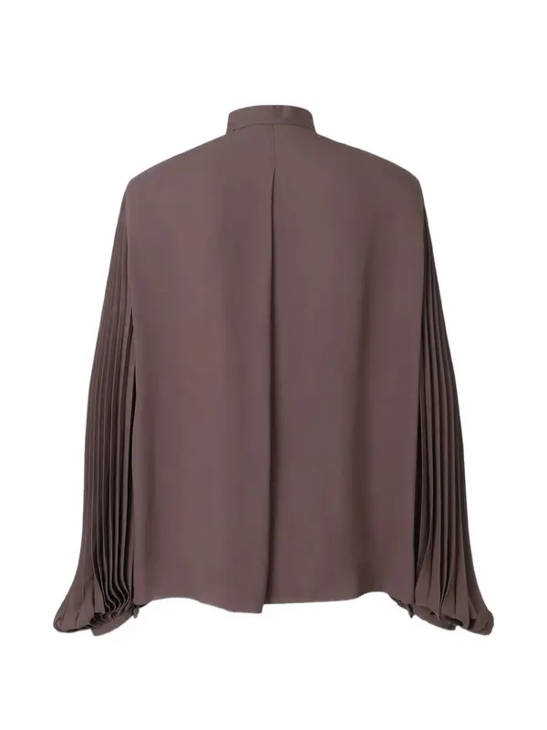 TOM FORD Pleated Pussy-bow Buttoned Shirt