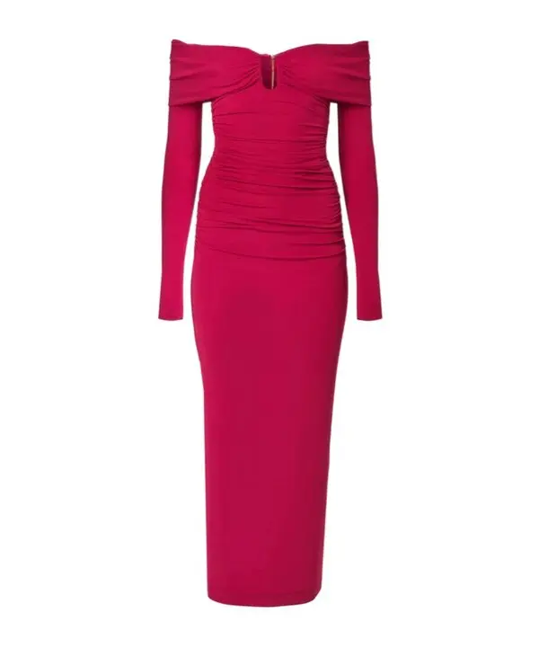 Carolina Herrera Long-sleeved Dress - Red