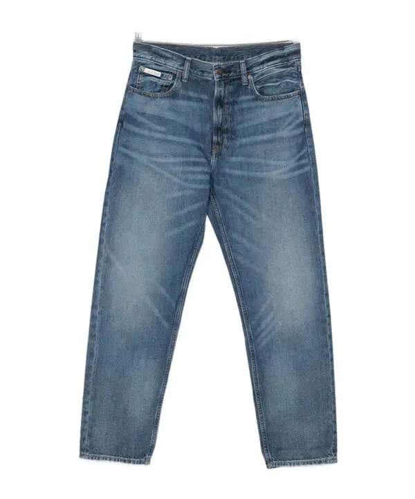 Calvin Klein Faded Straight-leg Jeans