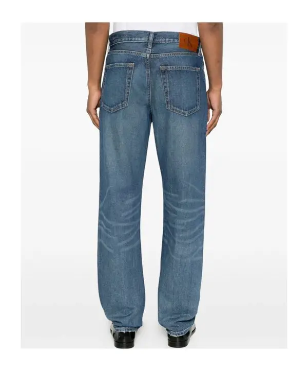 Calvin Klein Faded Straight-leg Jeans