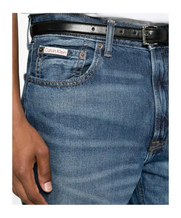 Calvin Klein Faded Straight-leg Jeans