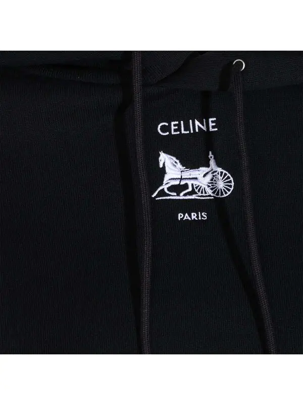 Celine Long-sleeve Hooded Sweatshirt