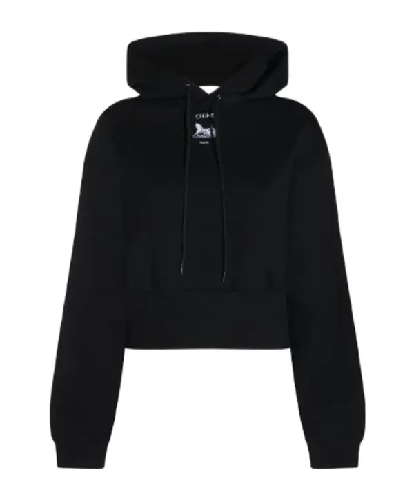 Celine Long-sleeve Hooded Sweatshirt - No