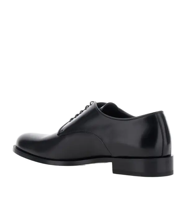 Giorgio Armani Plain Toe Leather Derby Shoes