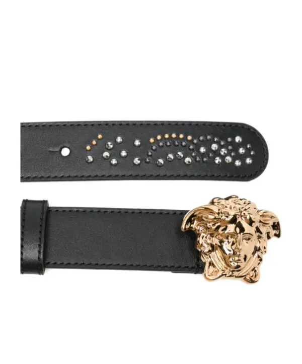 Versace Studded Leather Belt