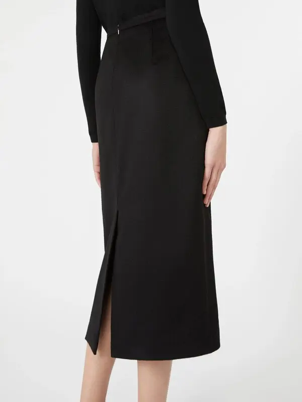 Max Mara Sable-look Camel Pencil Skirt