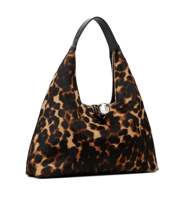 Marni Leopard-print Trapeze Spherical Clasp Tote Bag - Black