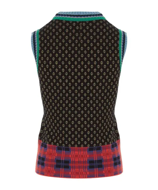 Dries Van Noten Temi Patterned Knitted Top - Multicolor
