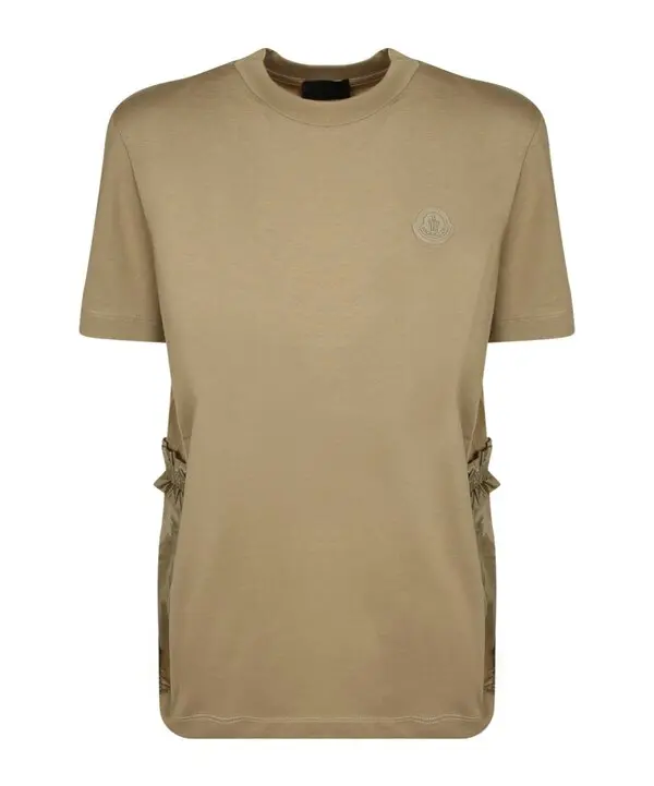 Moncler Ruffled Logo-patch T-shirt