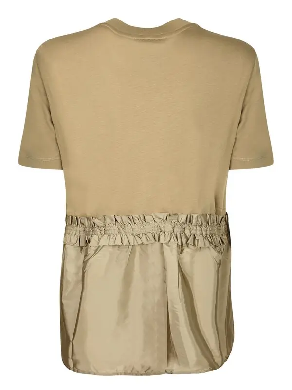 Moncler Ruffled Logo-patch T-shirt